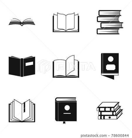 Manual icons set, simple style - Stock Illustration [78600844] - PIXTA