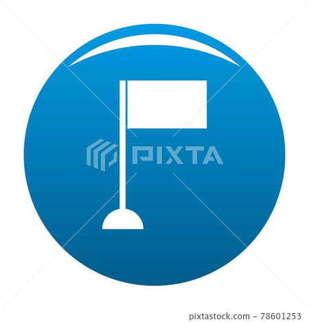 Flag icon blue vector - Stock Illustration [78601253] - PIXTA