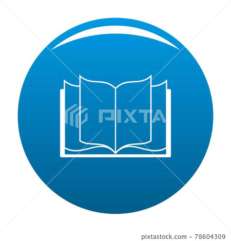 Book learning icon blue vector - Stock Illustration [78604309] - PIXTA