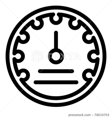 Industrial barometer icon, outline style - Stock Illustration [78610703 ...
