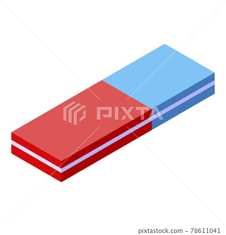 Architect eraser icon, isometric style - Stock Illustration [78611041 ...