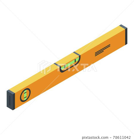 Level tool icon, isometric style - Stock Illustration [78611042] - PIXTA