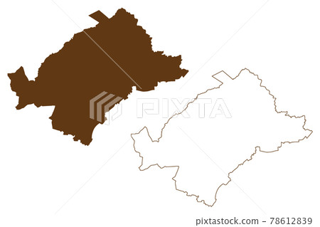 Heinsberg district (Federal Republic of... - Stock Illustration ...