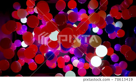 3d render. Abstract bg of colorful balls in... - Stock Illustration ...