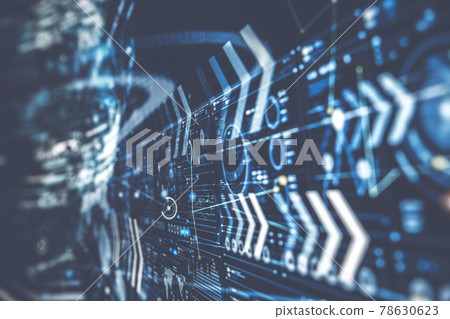 Cyber background material - Stock Illustration [78630623] - PIXTA