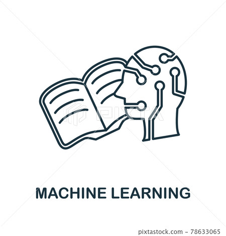 Machine Learning line icon. Creative outline... - Stock Illustration ...