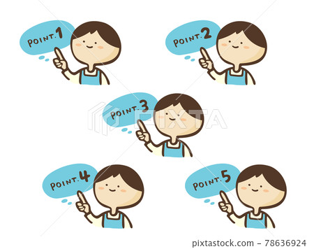 POINT character pointing to a person wearing a... - Stock Illustration ...