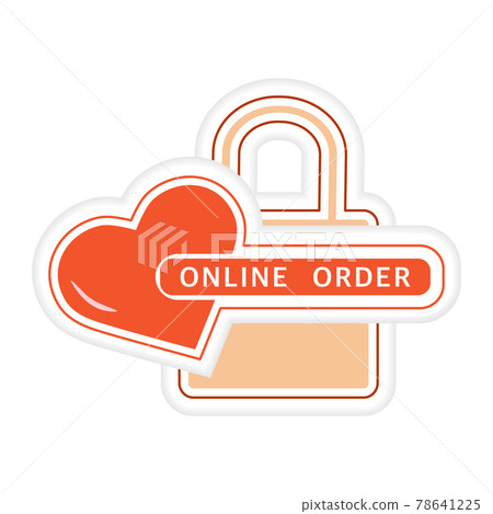 Sticker Online order Purchase Sale Shopping Store - Stock Illustration ...