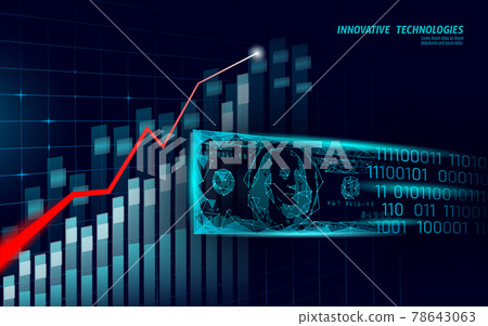 Digital bill 3D web banking concept. Polygonal... - Stock Illustration ...