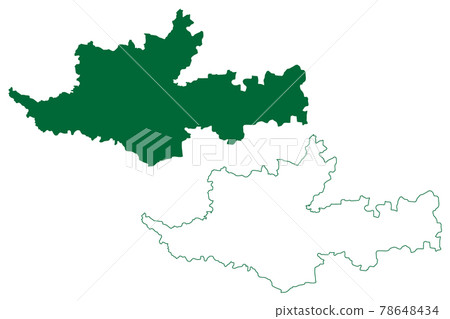 Sangli district (Maharashtra State, Pune... - Stock Illustration ...