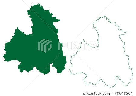 Umaria district (Madhya Pradesh State, Shahdol... - Stock Illustration ...