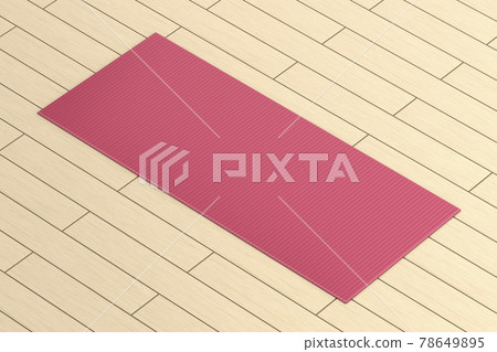 Red exercise mat - Stock Illustration [78649895] - PIXTA