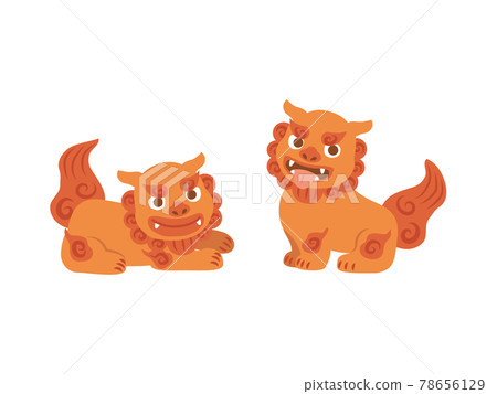 Shisa character illustration material - Stock Illustration [78656129 ...