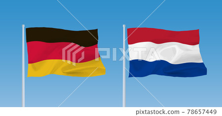 German and Dutch flags - Stock Illustration [78657449] - PIXTA
