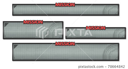 Tag mission style telop base - Stock Illustration [78664842] - PIXTA