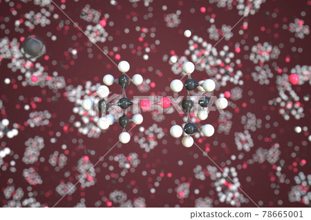Di-t-butyl peroxide molecule, scientific... - Stock Illustration ...