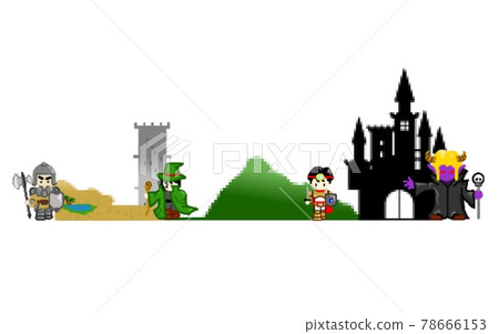 Role-playing game illustration - Stock Illustration [78666153] - PIXTA