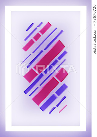 Colorful stripes inside a shining frame. 3D... - Stock Illustration ...