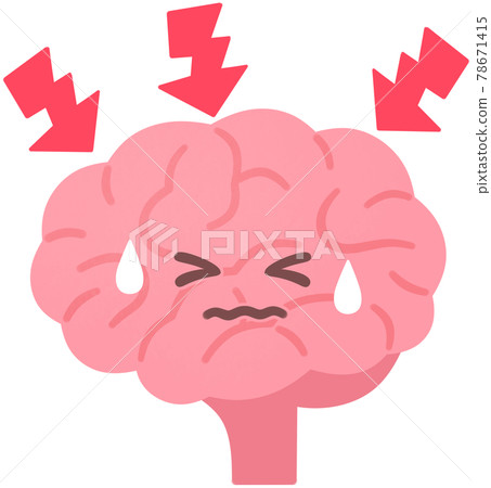 Stressed brain - Stock Illustration [78671415] - PIXTA