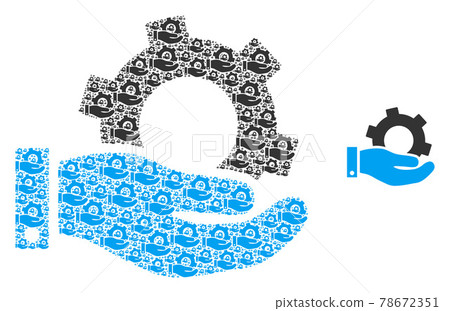 Service Recursion Icon Composition - Stock Illustration [78672351] - PIXTA