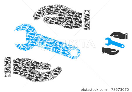 Service Recursion Icon Collage - Stock Illustration [78673070] - PIXTA
