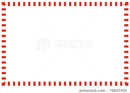 Simple red square frame illustration - Stock Illustration [78687484 ...