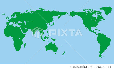 World map 16: 9 - Stock Illustration [78692444] - PIXTA