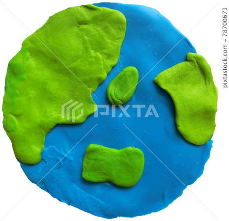 Cute earth of clay art (image) - Stock Illustration [78700671] - PIXTA