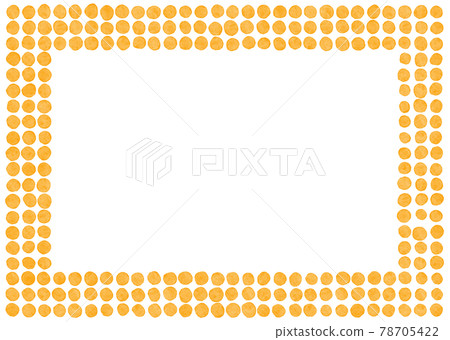 Yellow dot frame - Stock Illustration [78705422] - PIXTA