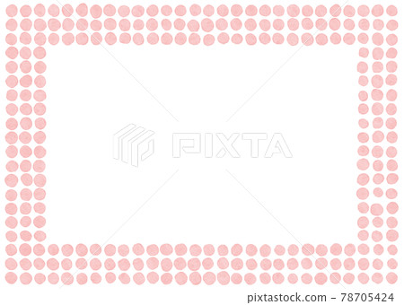 Pink dot frame - Stock Illustration [78705424] - PIXTA