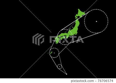[Typhoon image] Typhoon information. An... - Stock Illustration ...