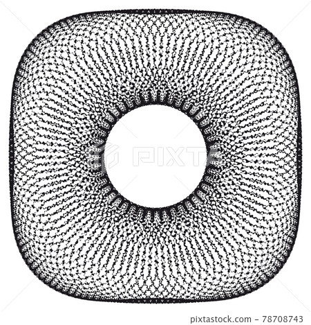 Abstract generative art object vector - Stock Illustration [78708743 ...