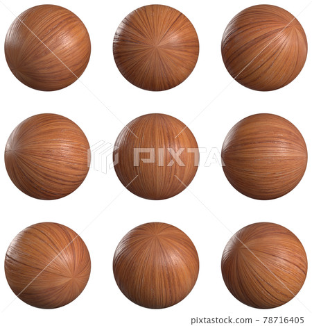 Wood grain sphere graphic material - Stock Illustration [78716405] - PIXTA