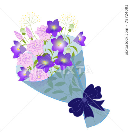Offering bouquet, Kikyo - Stock Illustration [78724093] - PIXTA