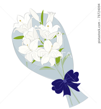 Offering bouquet, Shirayuri - Stock Illustration [78724094] - PIXTA