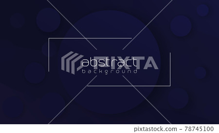 Abstract dark background with round shapes, vector-插圖素材 [78745100 ...