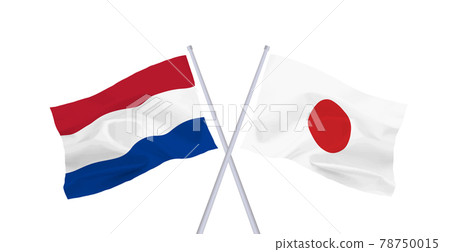 Flags of Japan and the Netherlands - Stock Illustration [78750015] - PIXTA