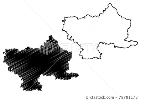 Utena County (Republic of Lithuania, Counties... - Stock Illustration ...