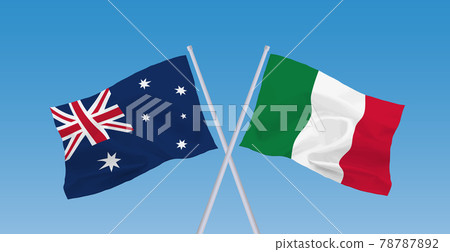 Flags of Italy and Australia - Stock Illustration [78787892] - PIXTA