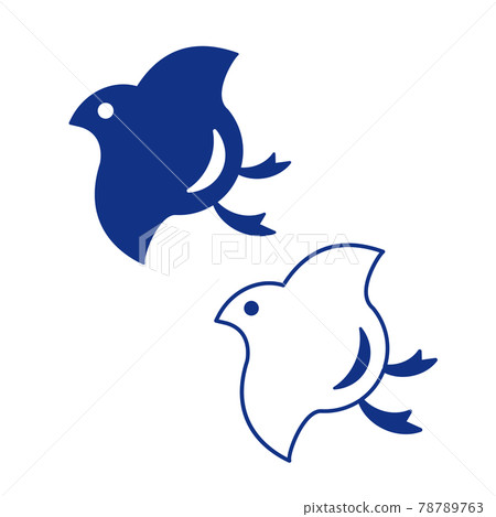 [Japanese pattern] Plover pattern - Stock Illustration [78789763] - PIXTA