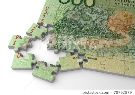 Argentina Pesos Puzzle - Stock Illustration [78792879] - PIXTA