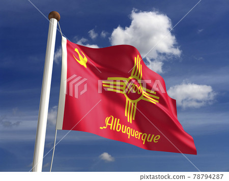 Albuquerque City Flag - Stock Illustration [78794287] - PIXTA