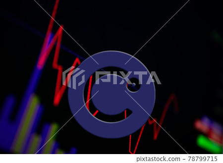 Celsius CEL Cryptocurrency. coin growth chart... - Stock Illustration ...