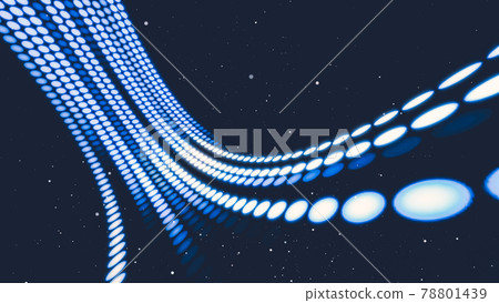 Visionary data flow and transfer on cyber space - Stock Illustration ...