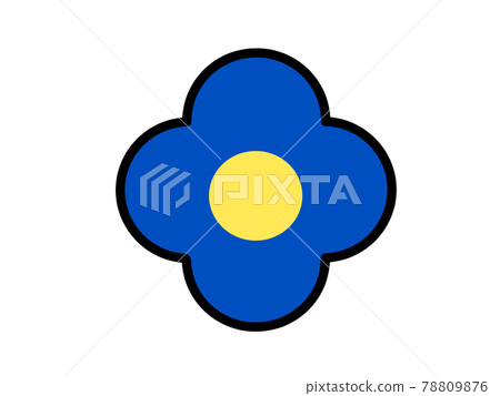 Blue floret illustration material - Stock Illustration [78809876] - PIXTA