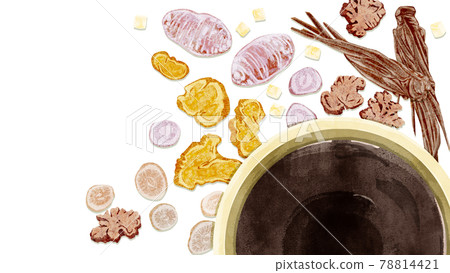 chinese medicine, root, roots - Stock Illustration [78814421] - PIXTA