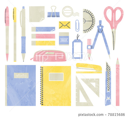 stationery, writing instrument, vector - Stock Illustration [78815686 ...