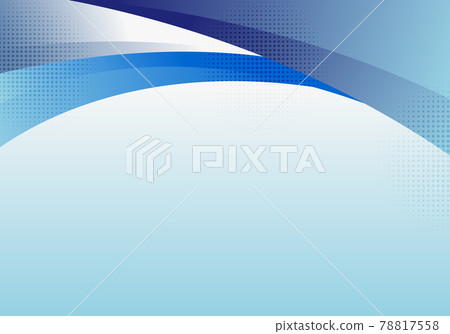 Abstract blue curve shape header template... - Stock Illustration ...