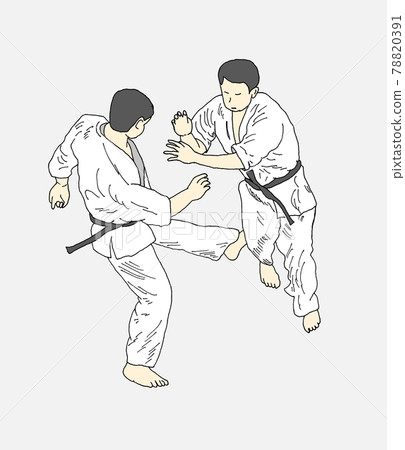 martial arts, karate, empty hand - Stock Illustration [78820391] - PIXTA