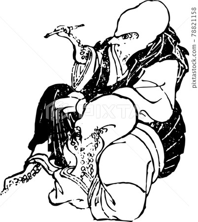 Octopus monk 1 - Stock Illustration [78821158] - PIXTA